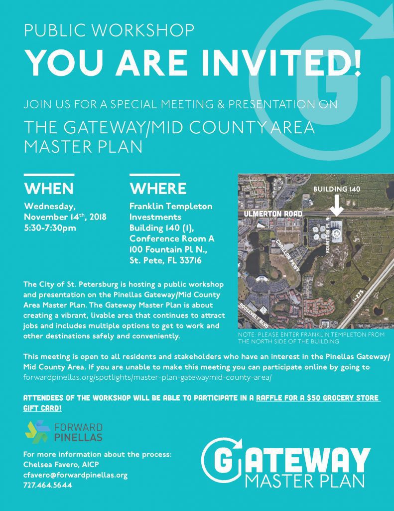 Gateway Area Mid-County Master Plan Public Workshop - St. Petersburg - Forward Pinellas